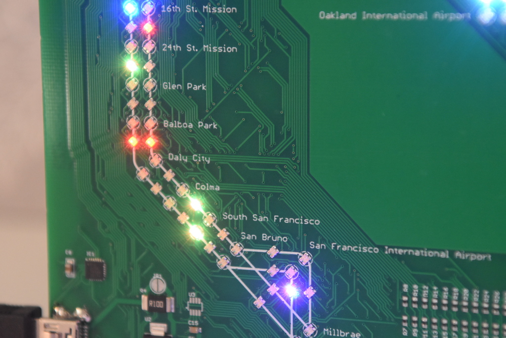 BART - San Francisco Bay Area - Traintrackr - Live LED Maps