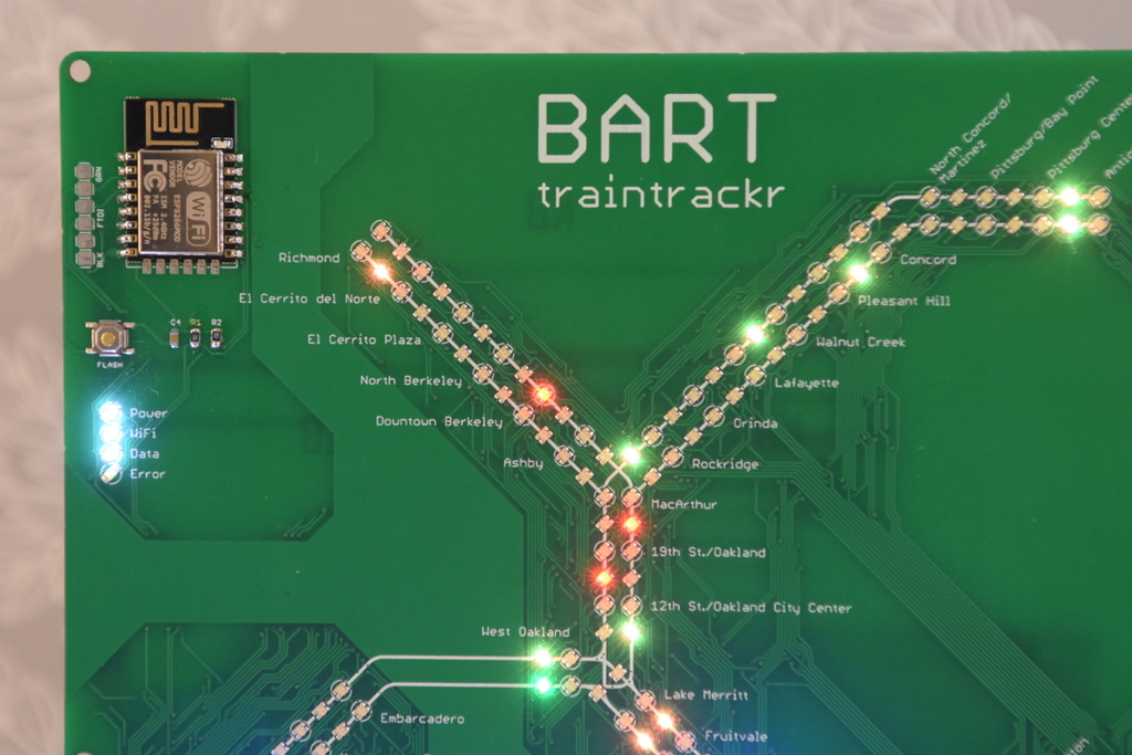 BART - San Francisco Bay Area - Traintrackr - Live LED Maps