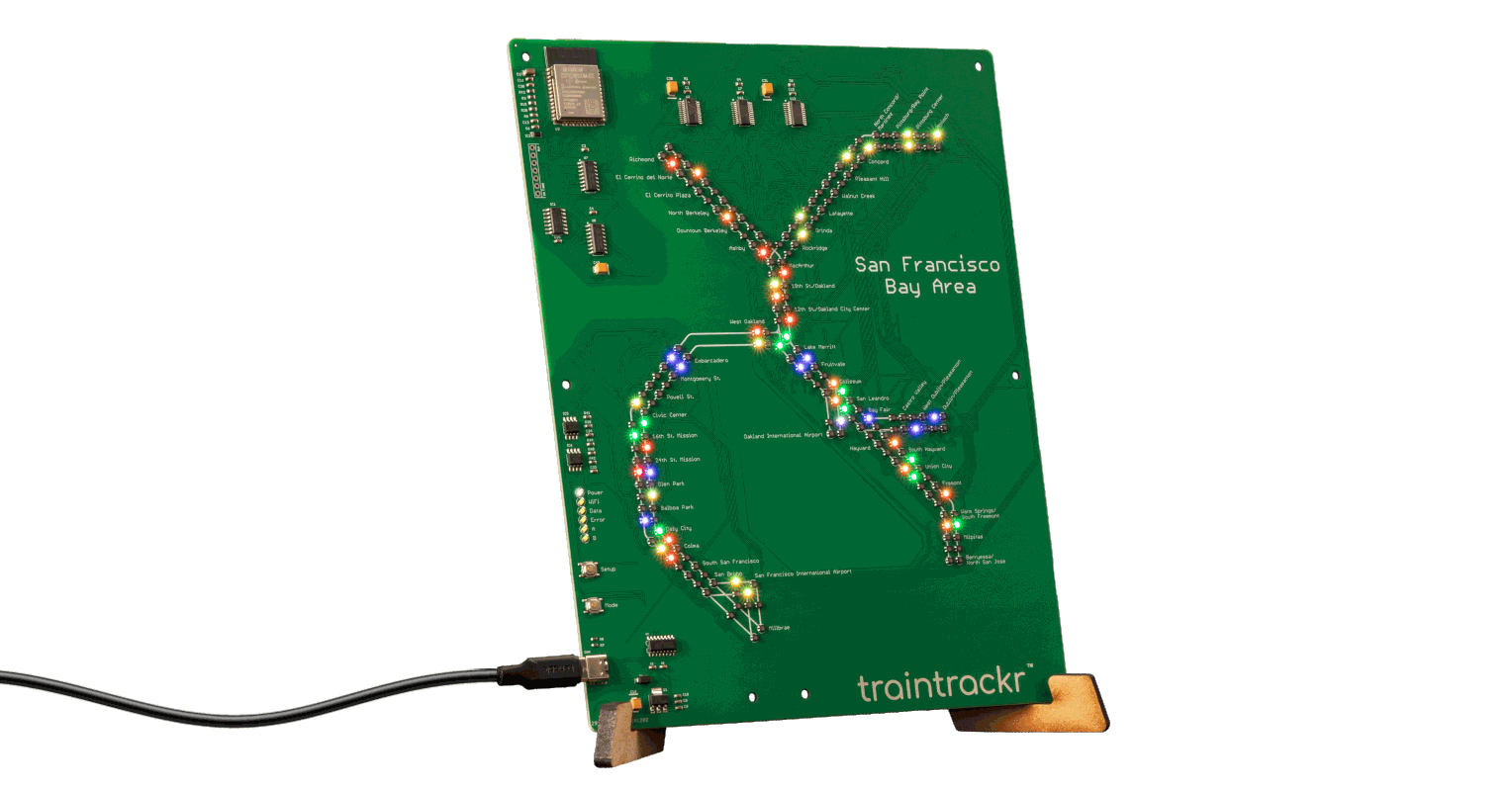 BART San Francisco Bay Area Traintrackr Live LED Maps