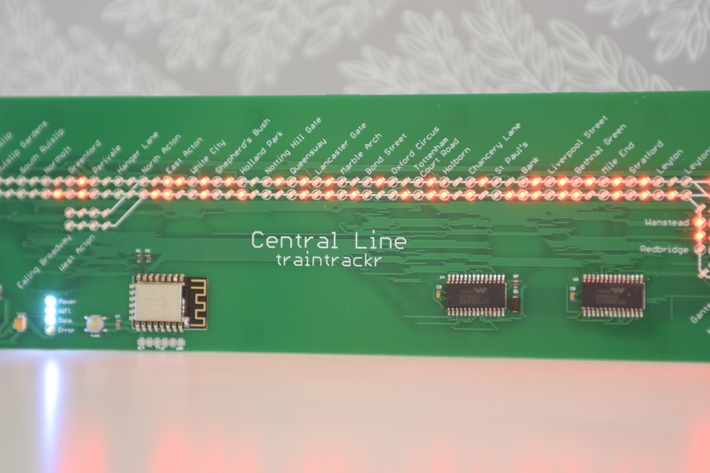 London Underground - Central Line - Traintrackr - Live LED Maps